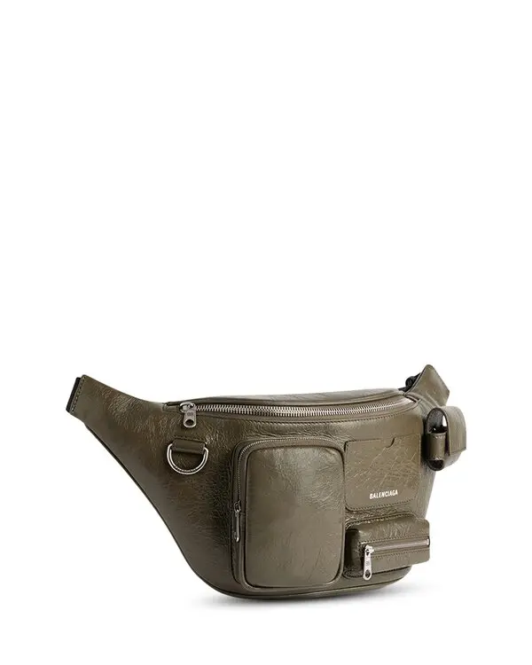 Balenciaga Superbusy Beltpack - Khaki/Silver | Editorialist