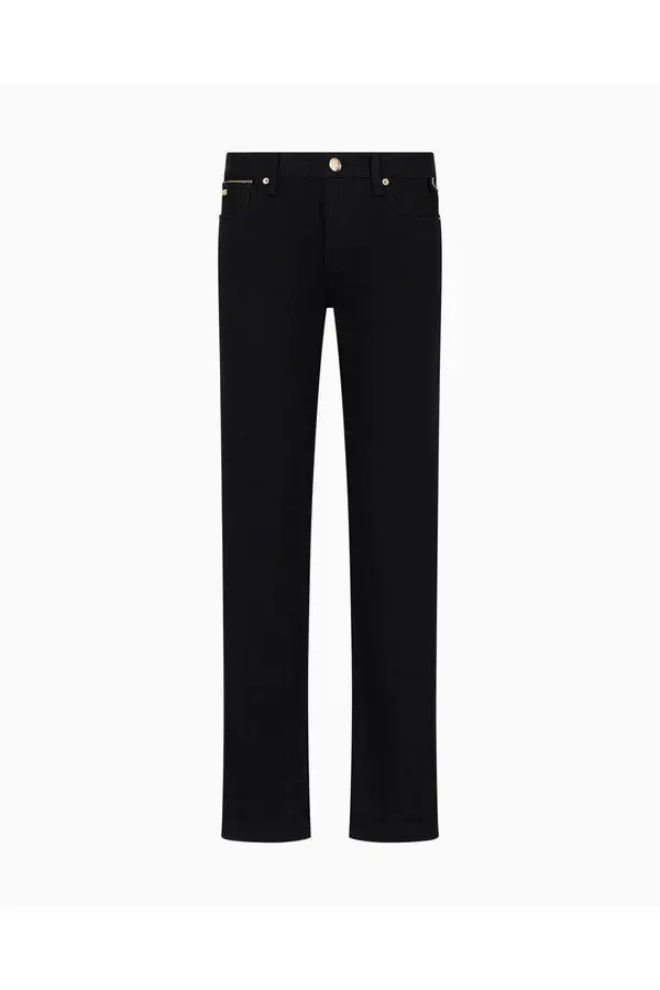 Emporio Armani J75 Slim-fit Stretch Denim Jeans - Black