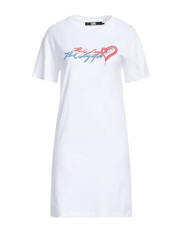 Karl Lagerfeld Mini Cotton Jersey Dress