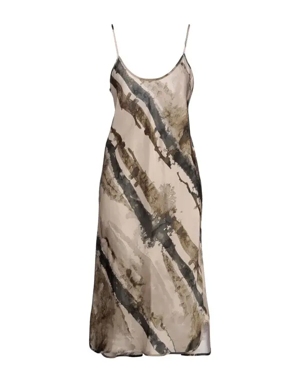 Masnada Multicolor Slip Midi Dress