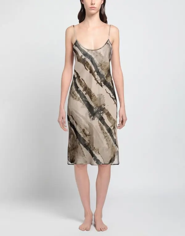 Masnada Multicolor Slip Midi Dress