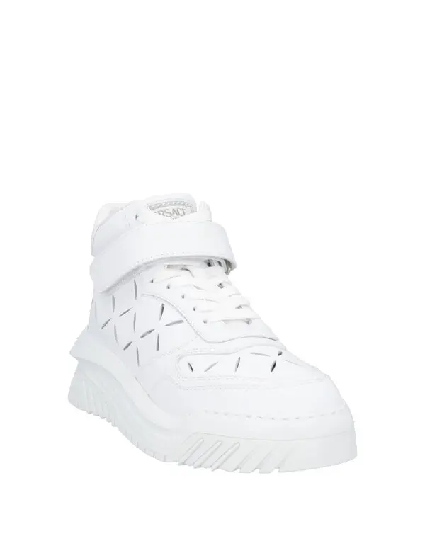 Versace Odissea Calfskin Sneakers - White