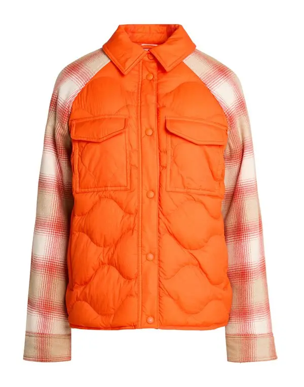 Woolrich Flannel Tartan Puffer Jacket