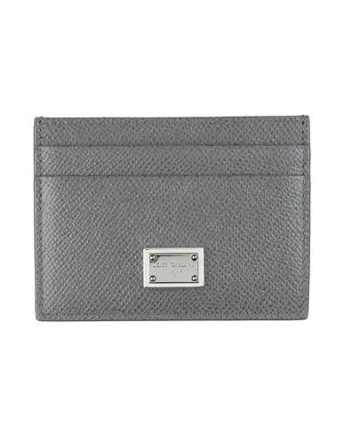 Dolce & Gabbana Cardholder Lead Calfskin - Grey