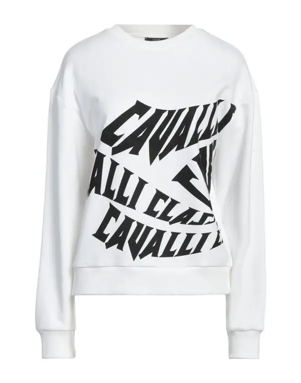 Roberto Cavalli Printed Sweatshirt - White