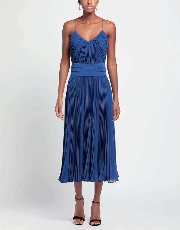 Max Mara Crepe Midi Dress - Blue
