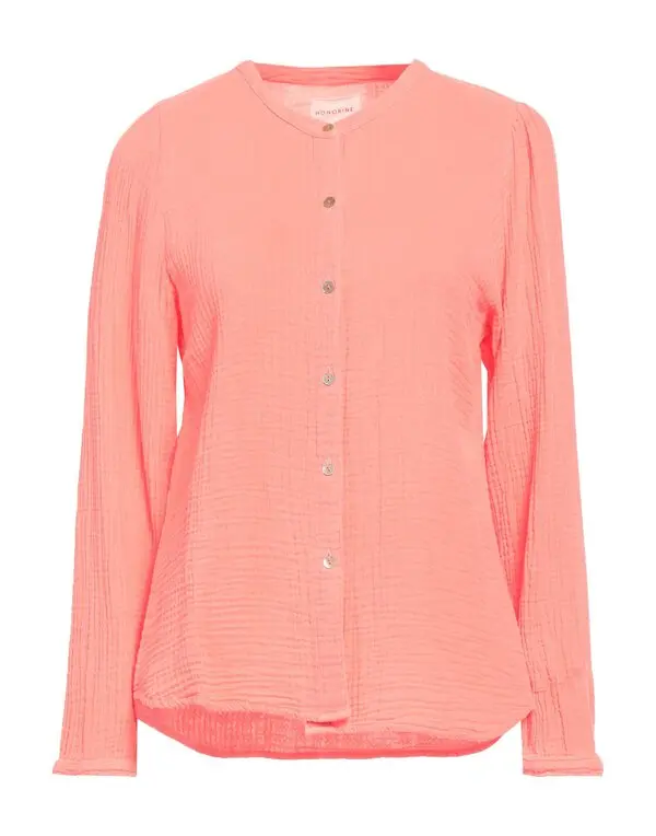 Honorine Woven Mandarin Collar Shirt