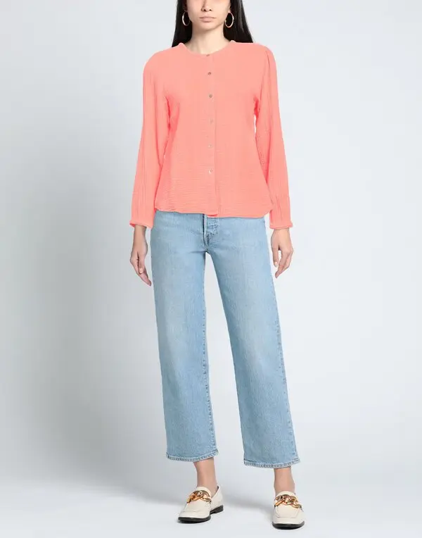 Honorine Woven Mandarin Collar Shirt