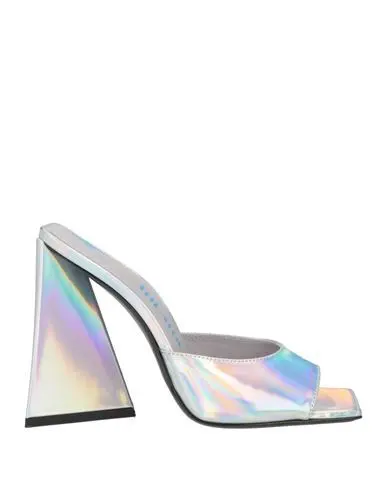 Attico Sandals Size Leather - Silver
