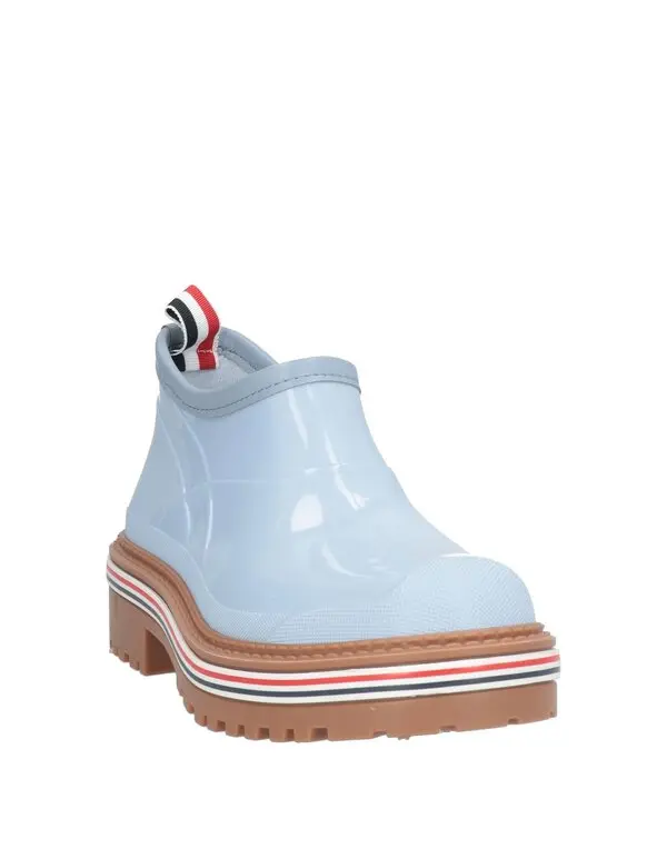 Thom Browne Ankle Boots In Rubber With Lug Sole - Blue