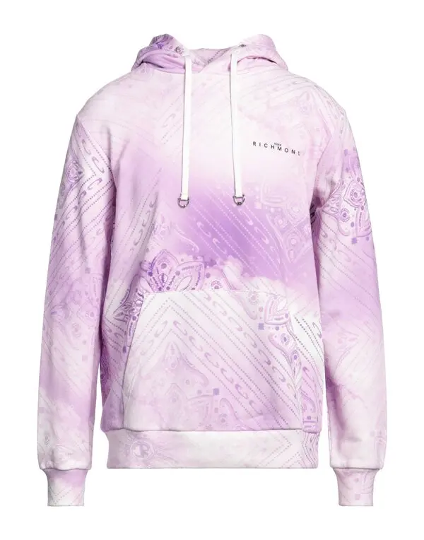 John Richmond Cotton Paisley-print Hoodie