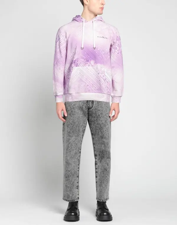 John Richmond Cotton Paisley-print Hoodie