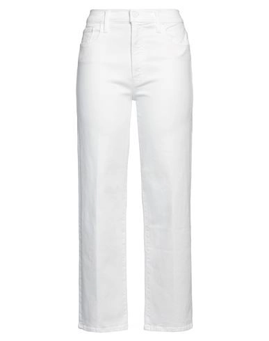MOTHER Jeans Size Cotton, Polyester, Elastane - Ivory