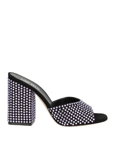 Paris Texas Leather Slides - Purple