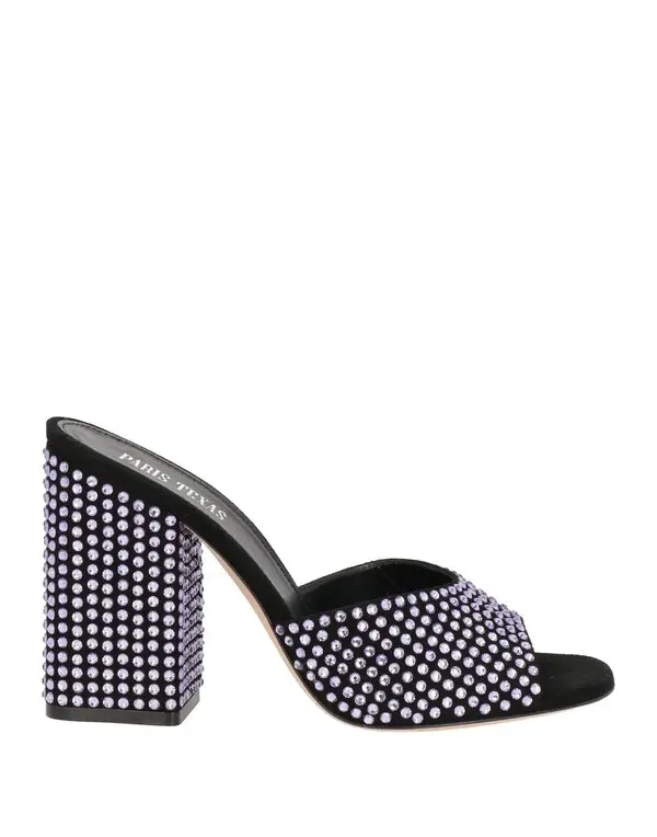 Paris Texas Leather Slides - Purple
