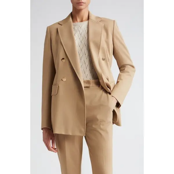 Max Mara Tatiana Double-breasted Jersey Blazer