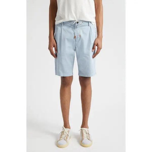 Eleventy Stretch Cotton Bermuda Shorts