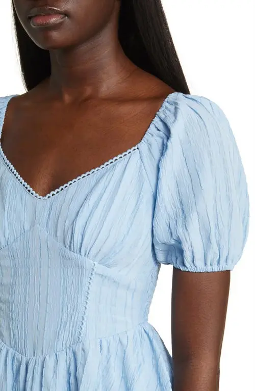 ALL IN FAVOR Crinkle Tiered Mini Dress