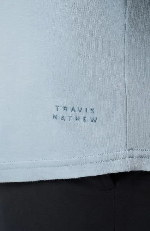 Travis Mathew Cloud Crewneck T-shirt - Ash Blue