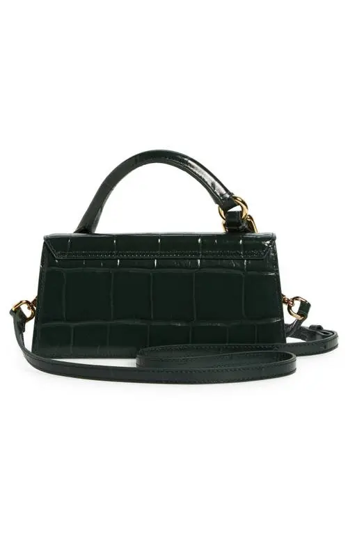 Jacquemus Le Chiquito Long Croc Embossed Leather Convertible Bag