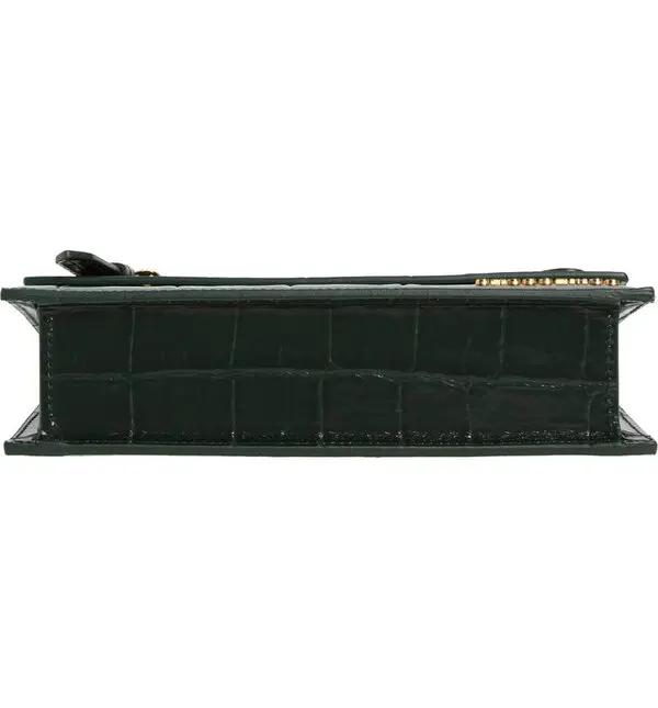 Jacquemus Le Chiquito Long Croc Embossed Leather Convertible Bag