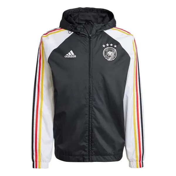 Adidas Germany National Team Dna Raglan Full-zip Windbreaker Jacket