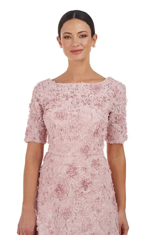 Js Collections Jenni Floral Lace Midi Dress
