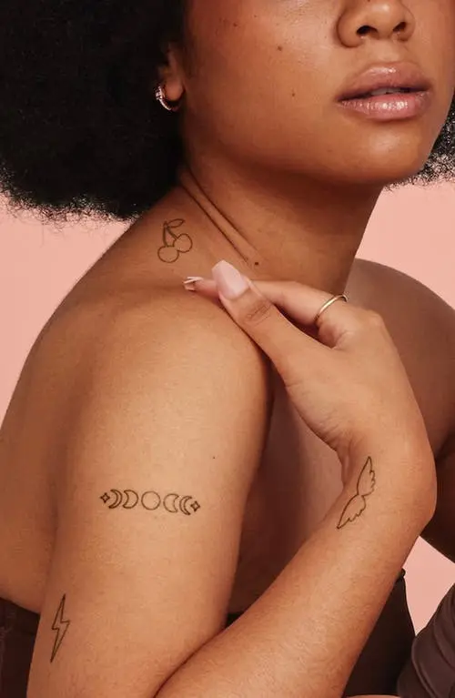 INKED BY DANI Outline Temporary Tattoos - Black