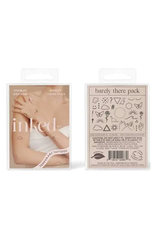 INKED BY DANI Barely There Temporary Tattoos - Black