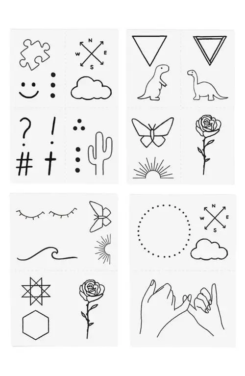 INKED BY DANI Barely There Temporary Tattoos