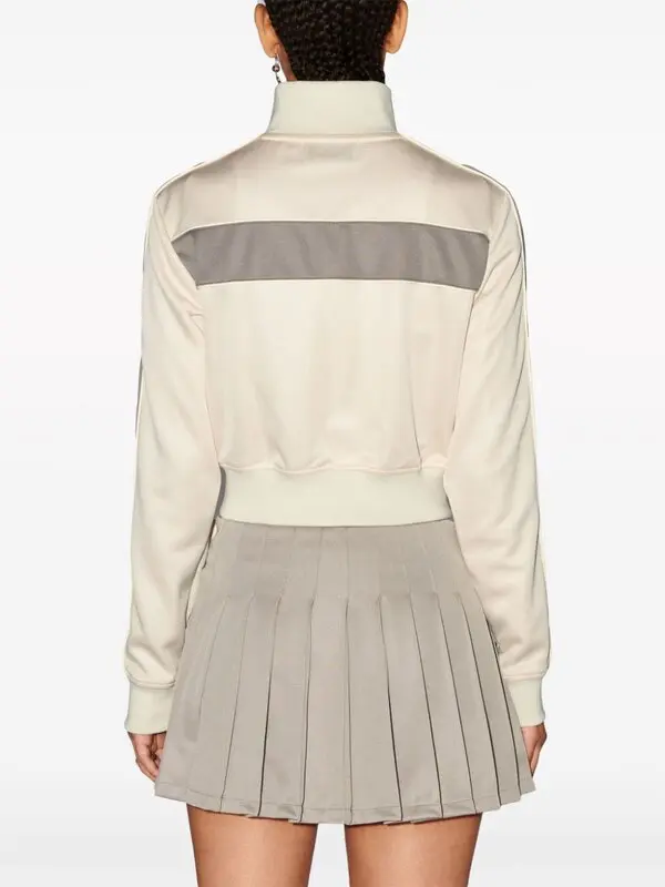 AMBUSH Zip-up Striped Sweatshirt - Neutrals