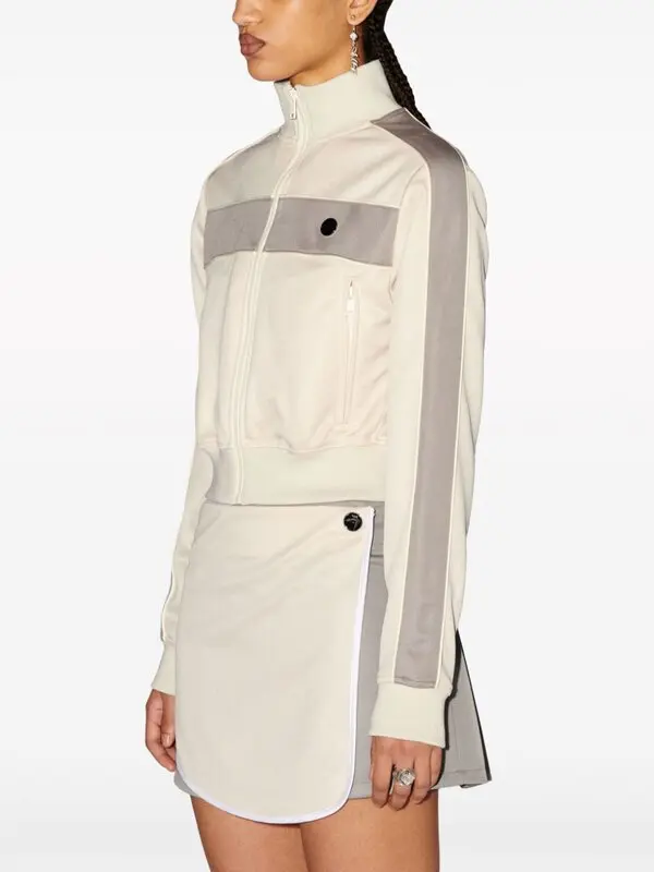 AMBUSH Zip-up Striped Sweatshirt - Neutrals