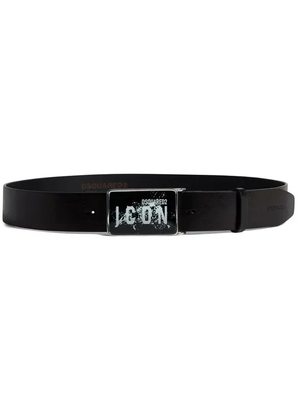 Dsquared2 Icon Leather Belt - Black