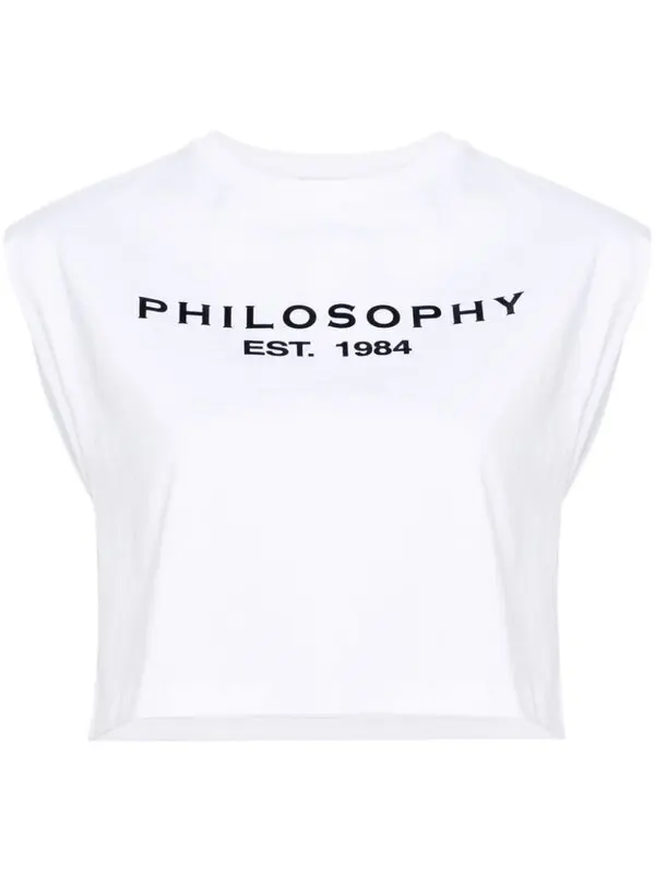 Philosophy Di Lorenzo Serafini Logo Sleeveless T-shirt - White