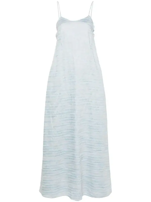 armani linen dress Long Linen Poplin Dress