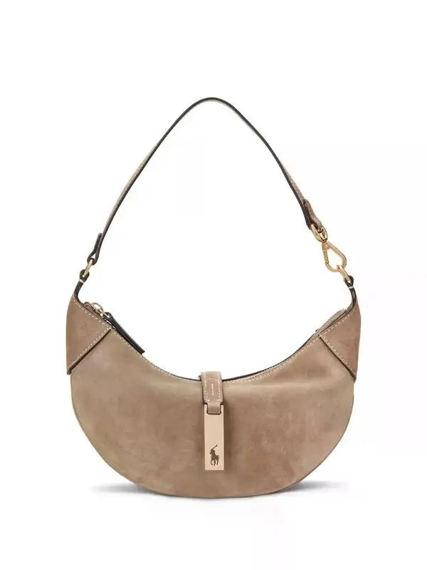 Polo Ralph Lauren Mini Polo Id Suede Shoulder Bag - Pink