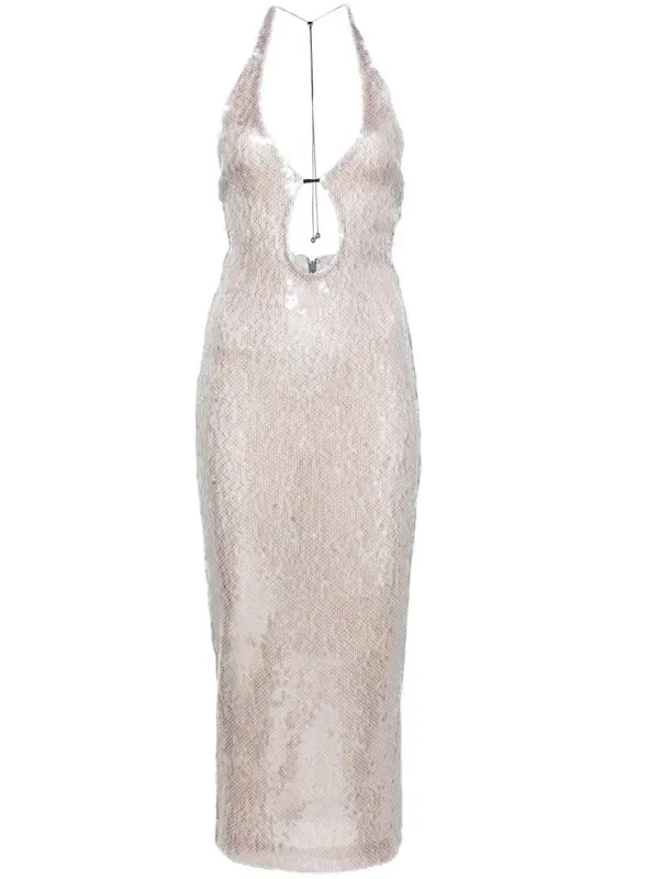16Arlington Sola Sequinned Midi Dress
