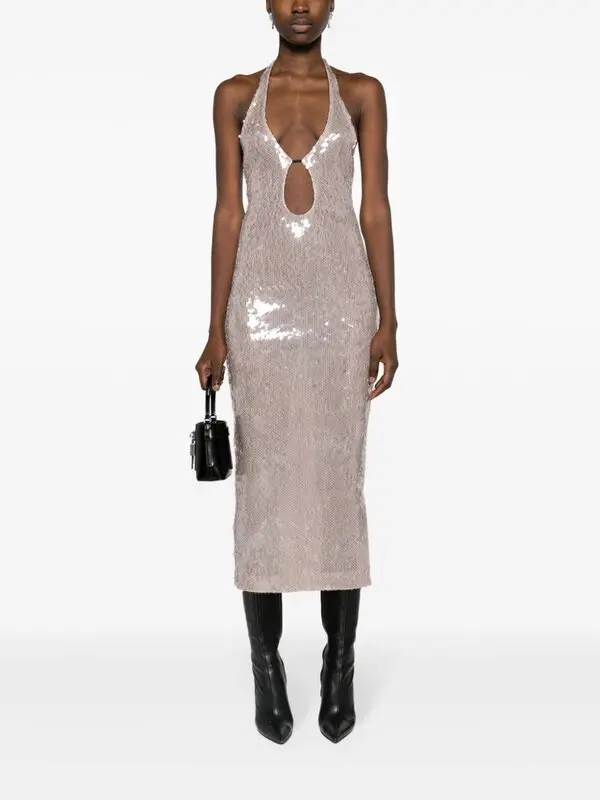 16Arlington Sola Sequinned Midi Dress
