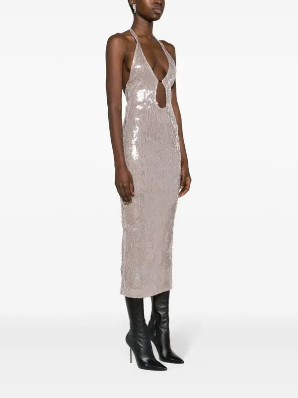 16Arlington Sola Sequinned Midi Dress