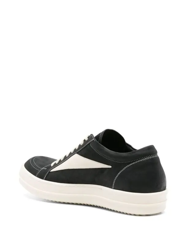 Rick Owens Lace-up Leather Sneakers - Black