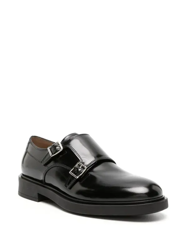 GIANVITO ROSSI Scott Buckled Leather Shoes
