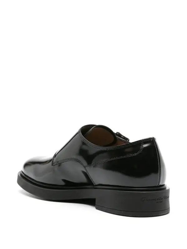GIANVITO ROSSI Scott Buckled Leather Shoes