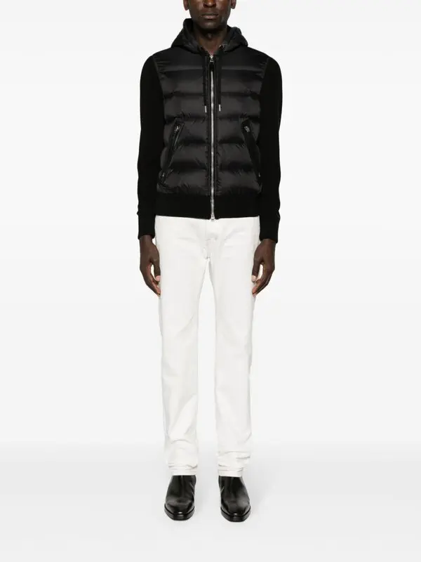 TOM FORD Hooded Knit-paneled Puffer Jacket