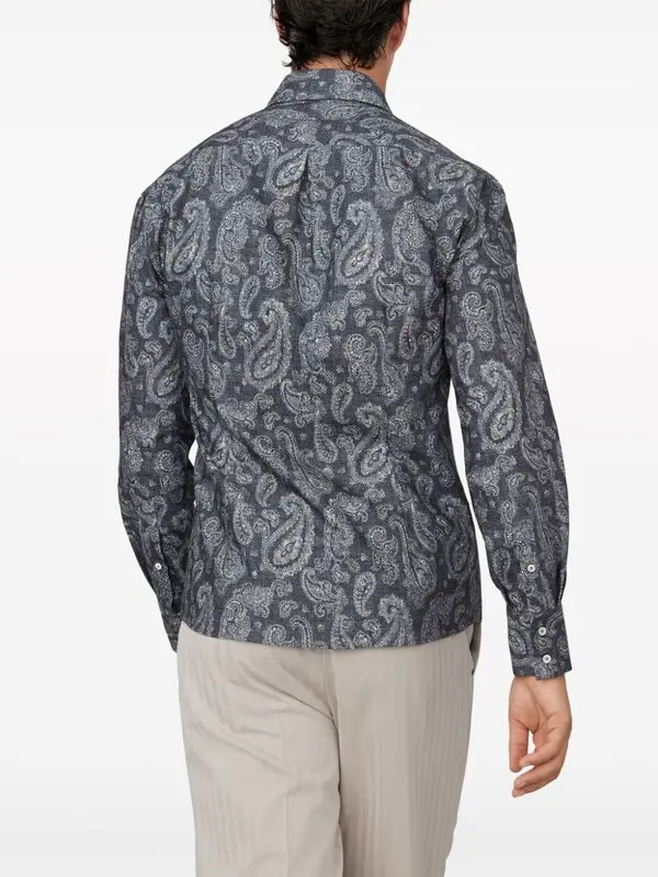 Brunello Cucinelli Paisley-print Cotton Shirt