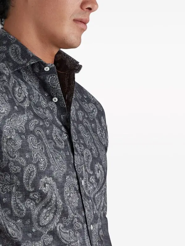 Brunello Cucinelli Paisley-print Cotton Shirt