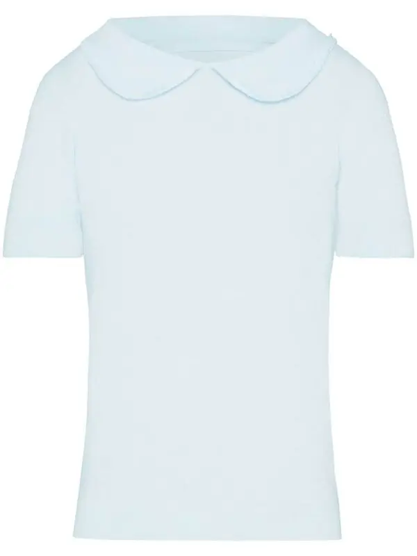 MAISON MARGIELA Wool-cashmere Blend Top - Blue