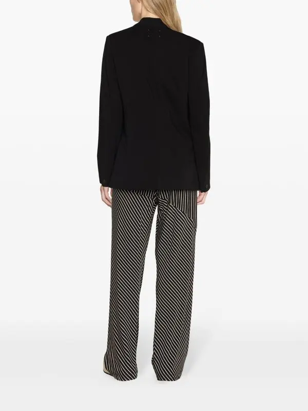 FORTE_FORTE Tailored Single-breasted Blazer - Black