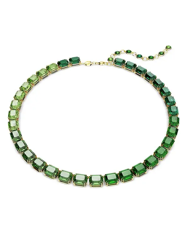 SWAROVSKI Millenia Collar Necklace - Green/gold