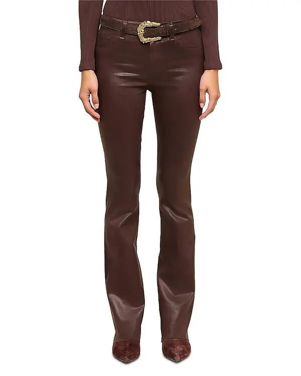 L'Agence Ruth High Rise Straight Jeans - Dark Java