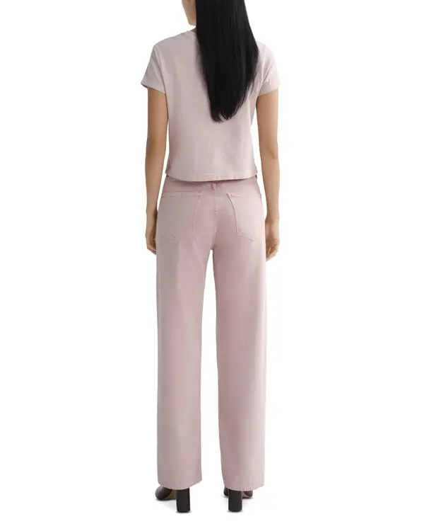 AGOLDE Adine Cotton Shrunken Tee - Wallflower